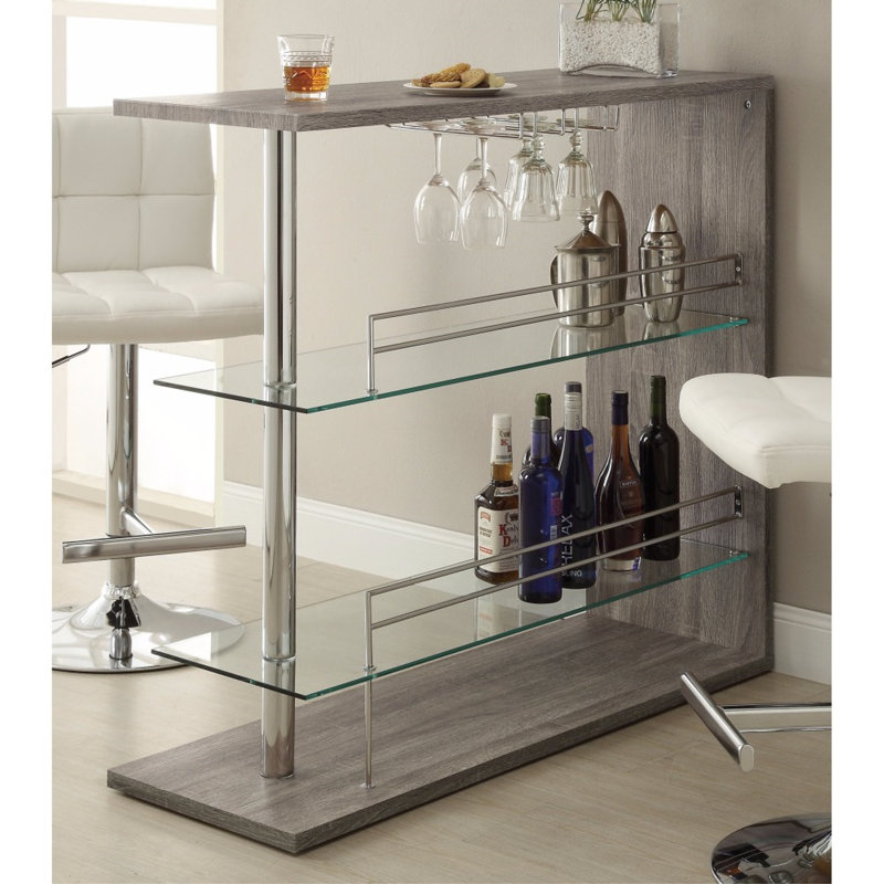 Orren ellis bar cabinet store